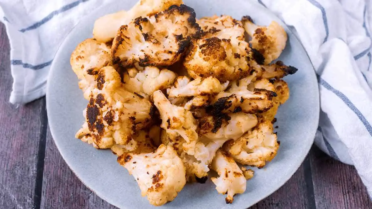 Roasted Frozen Cauliflower - Chop Cook and Store